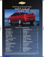 Service and repair manuals for Chevrolet Cobalt - StartMyCar