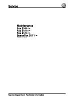 Service and repair manuals for Volkswagen Fox - StartMyCar